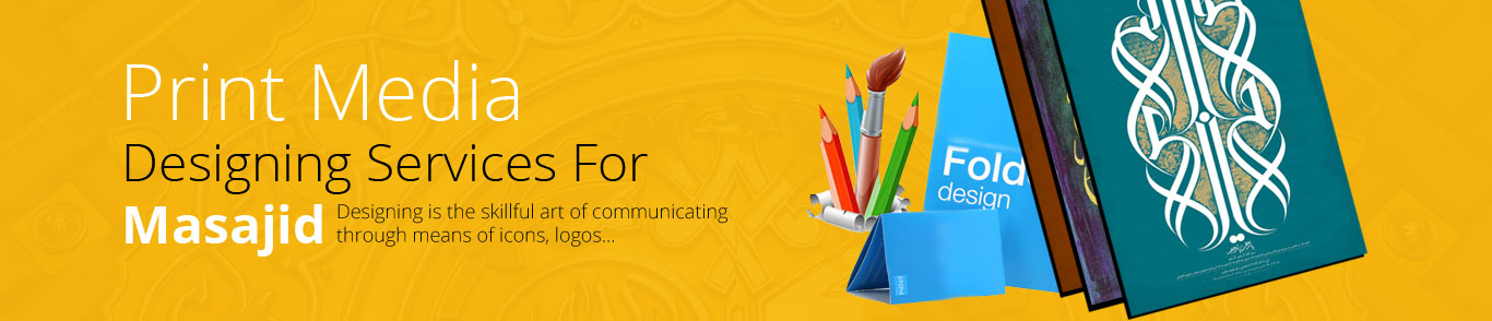 Print Media Designing Services - allMasajid | Building our communities